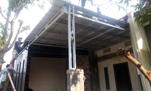 kanopi atap spandek | Baja Ringan Cikarang