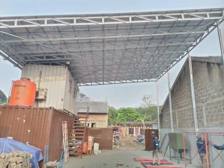 Kanopi baja ringan cremona tinggi 6 meter di PT.Citra Karsa Dinamika ...