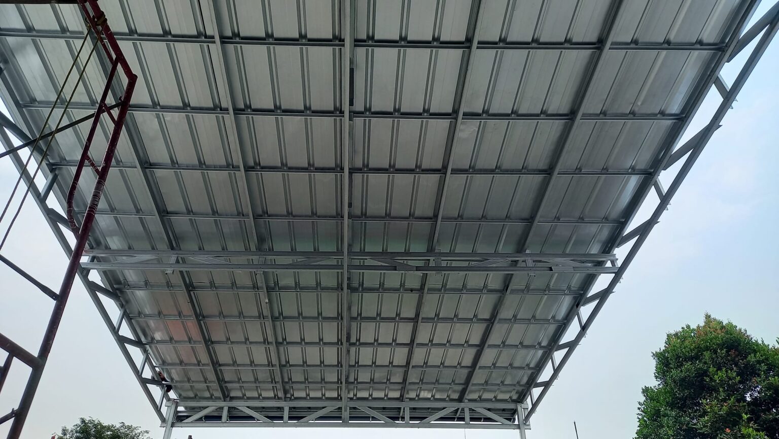 Kanopi baja ringan tinggi 6 meter di PT. Citra langgeng sentosa, delta ...