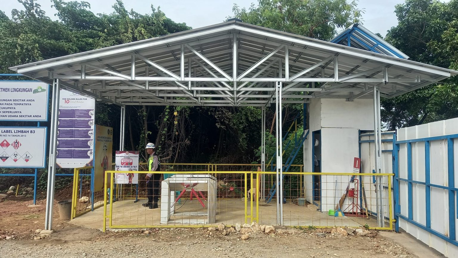 Kanopi spandeck pos security di PT.PP , delta silicon, lippo cikarang ...